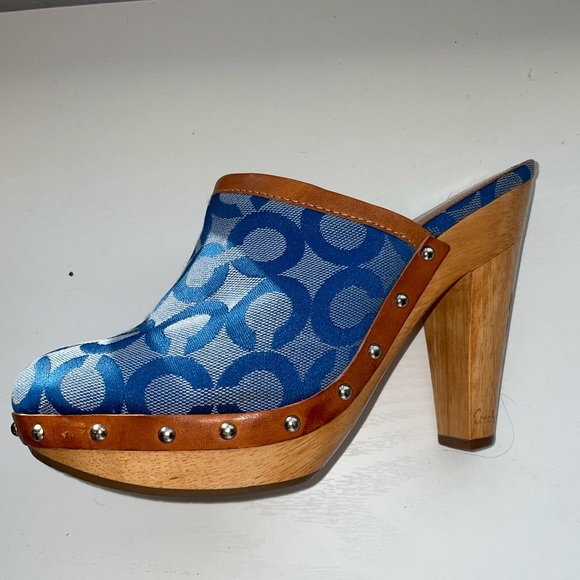 Coach | Shoes | Vintage Blue Coach Heelspumps | Poshmark